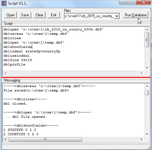 Using CVXEGIS dBase Script Tool | Decision-Making Information Resources ...